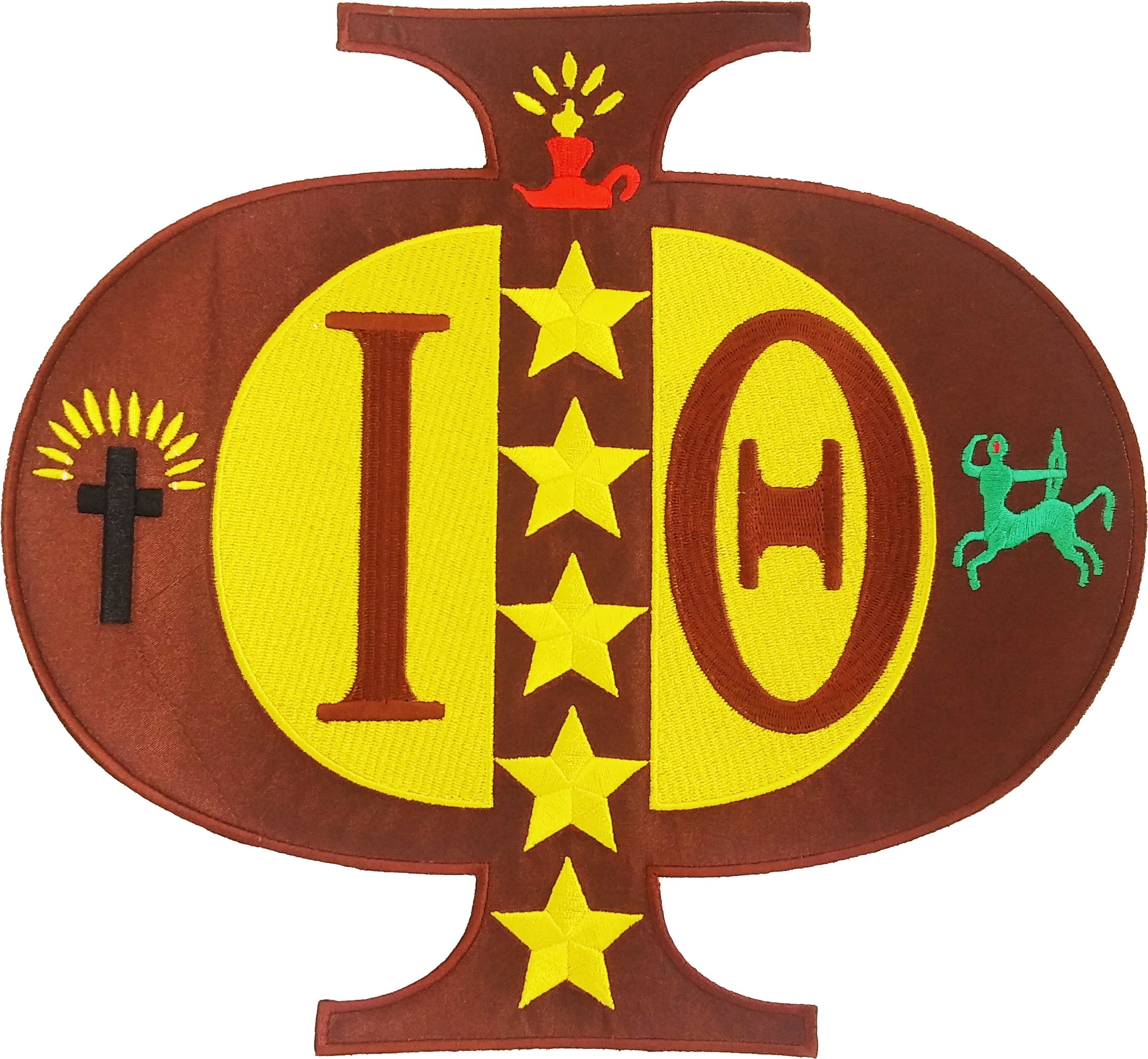 Iota Phi Theta Swag Series Tackle Twill Iron-On Patch [Brown - 10.5"W ...