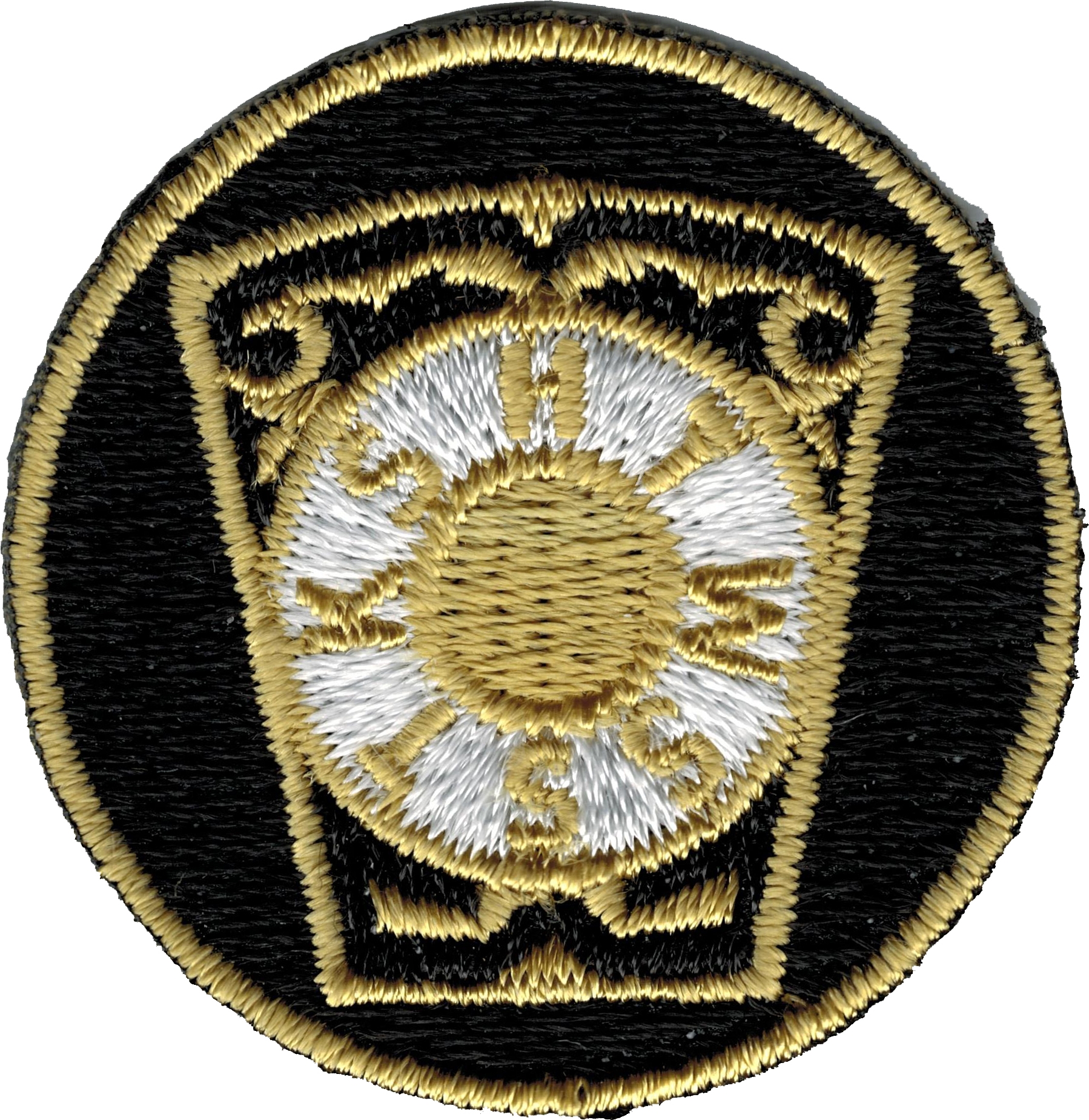 Royal Arch Chapter Keystone Symbol Round Iron-On Patch [Black - 1.5 ...