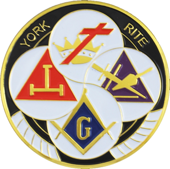 York Rite Symbols Round Car Emblem [White - 2.75"] > Product Details ...