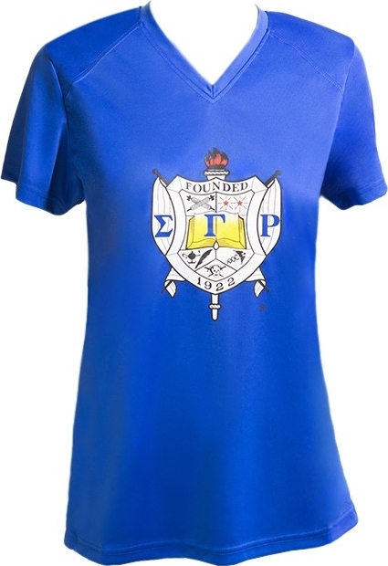 Sigma Gamma Rho Performance Womens Tee [Blue - S] > Product Details ...