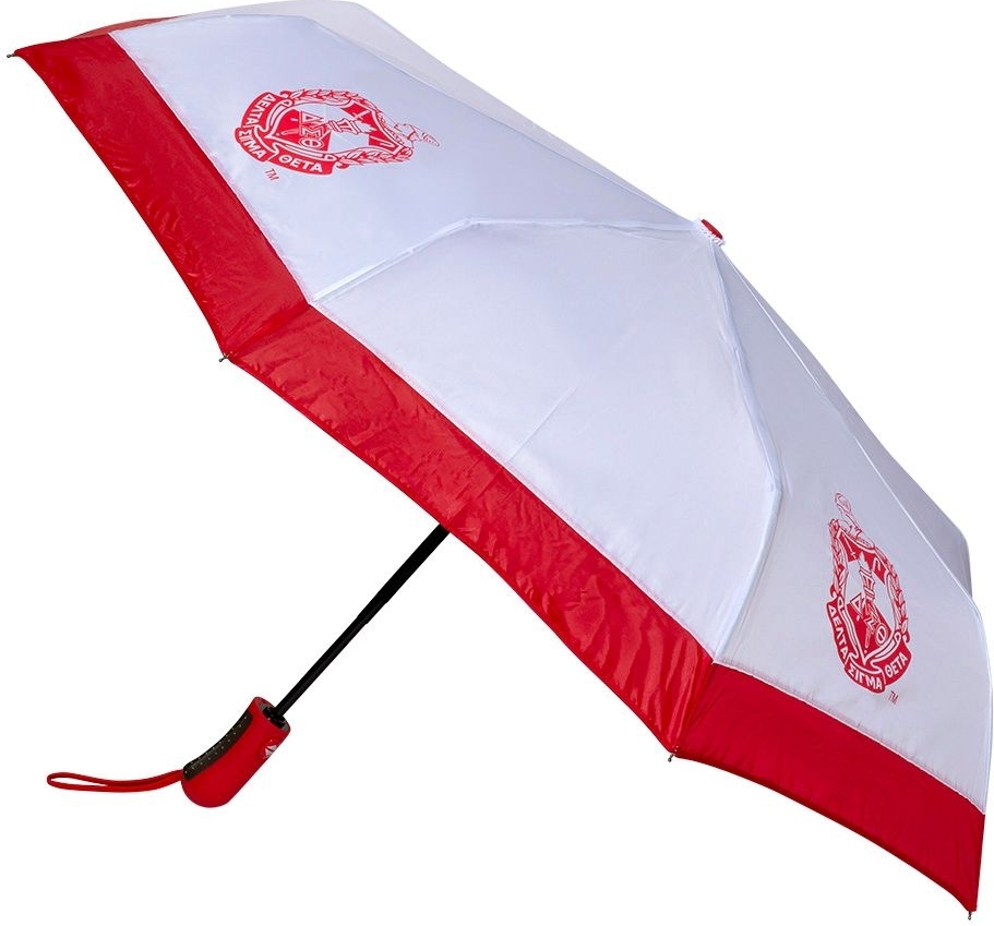 Delta Sigma Theta Mini Hurricane Umbrella [White/Red - 23"] > Product ...