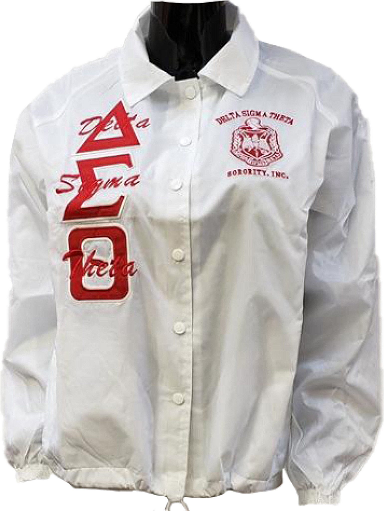 Buffalo Dallas Delta Sigma Theta Crossing Line Jacket [White - S ...