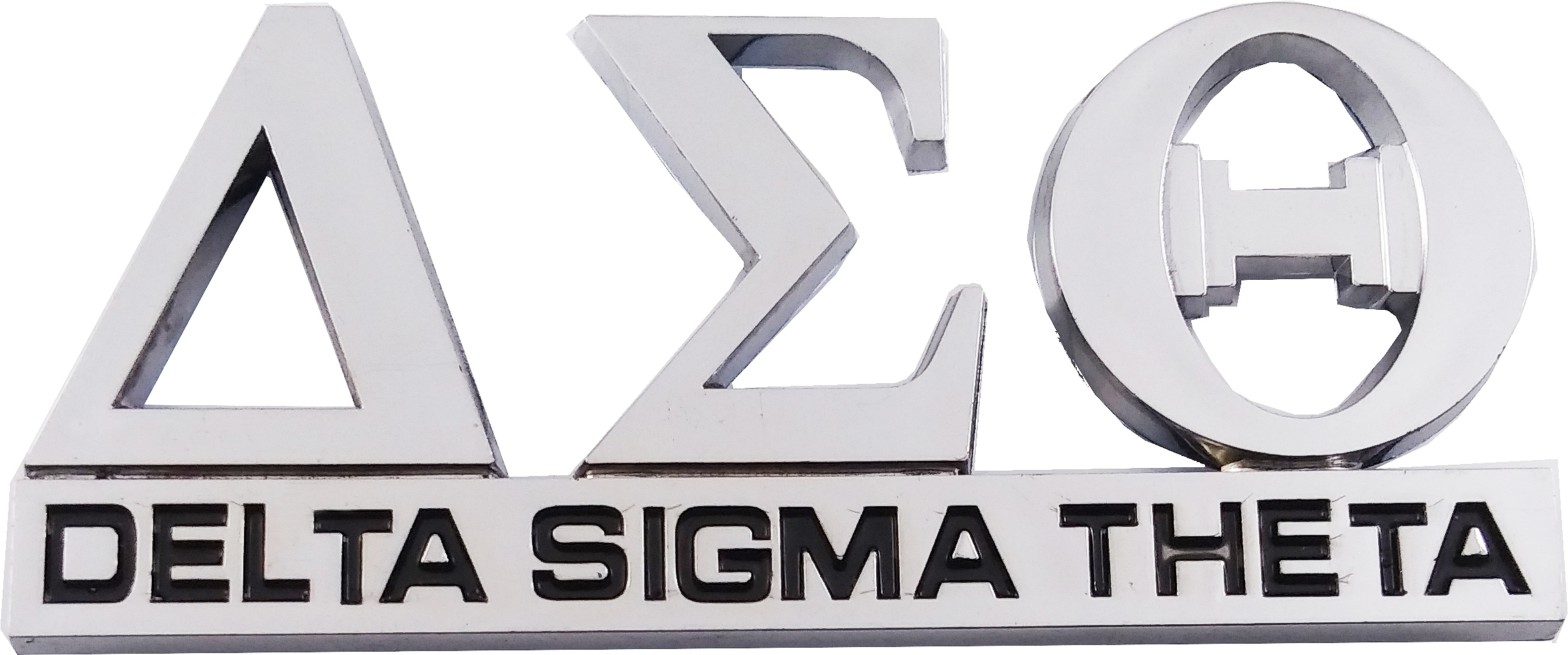Delta Sigma Theta Chrome Cut Out Car Emblem [Silver - 4"] > Product ...
