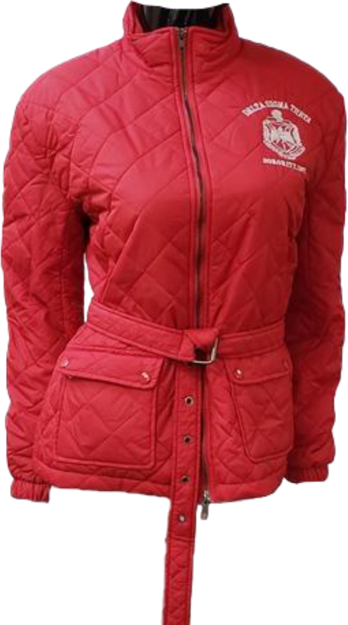 Buffalo Dallas Delta Sigma Theta Quilted Riding Jacket [Red - L ...