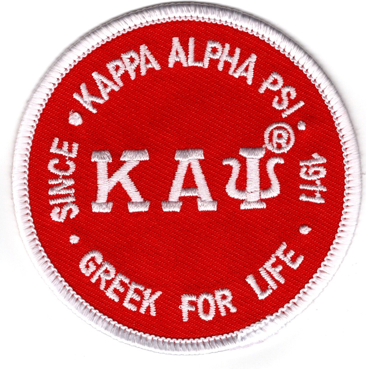 Kappa Alpha Psi Greek for Life Round Iron-On Patch [Red - 2.875"] | eBay