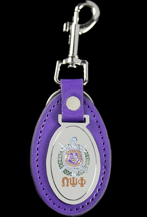 Omega Psi Phi Leather FOB Key Chain [Purple] > Product Details | The ...