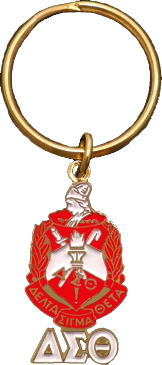 Delta Sigma Theta Crest Key Chain [Gold - 1.5"] > Product Details | The ...