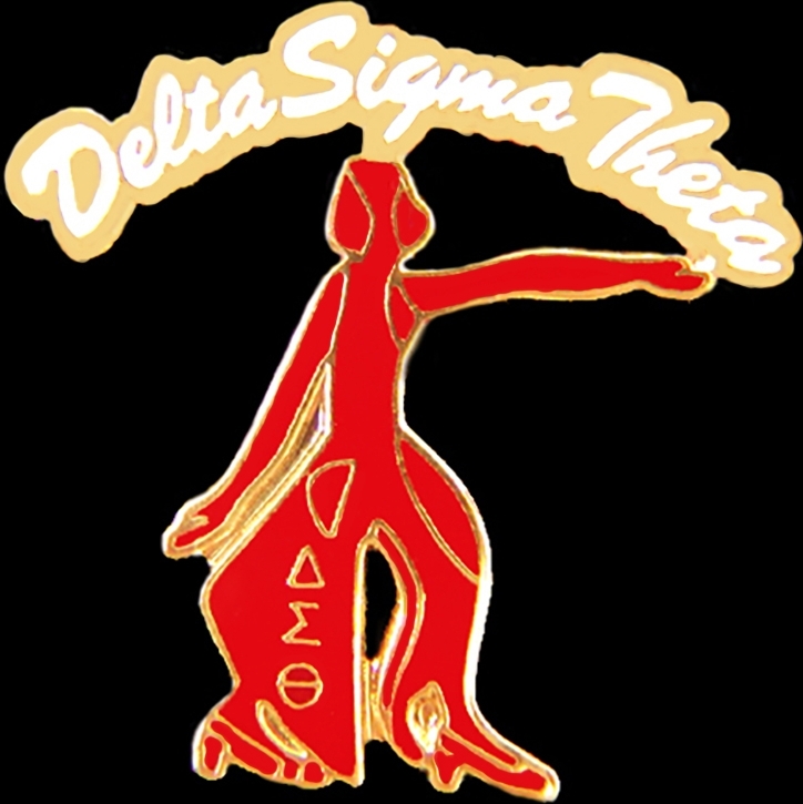Delta Sigma Theta Lady Fortitude Rocker Lapel Pin [Gold - 1"] > Product ...