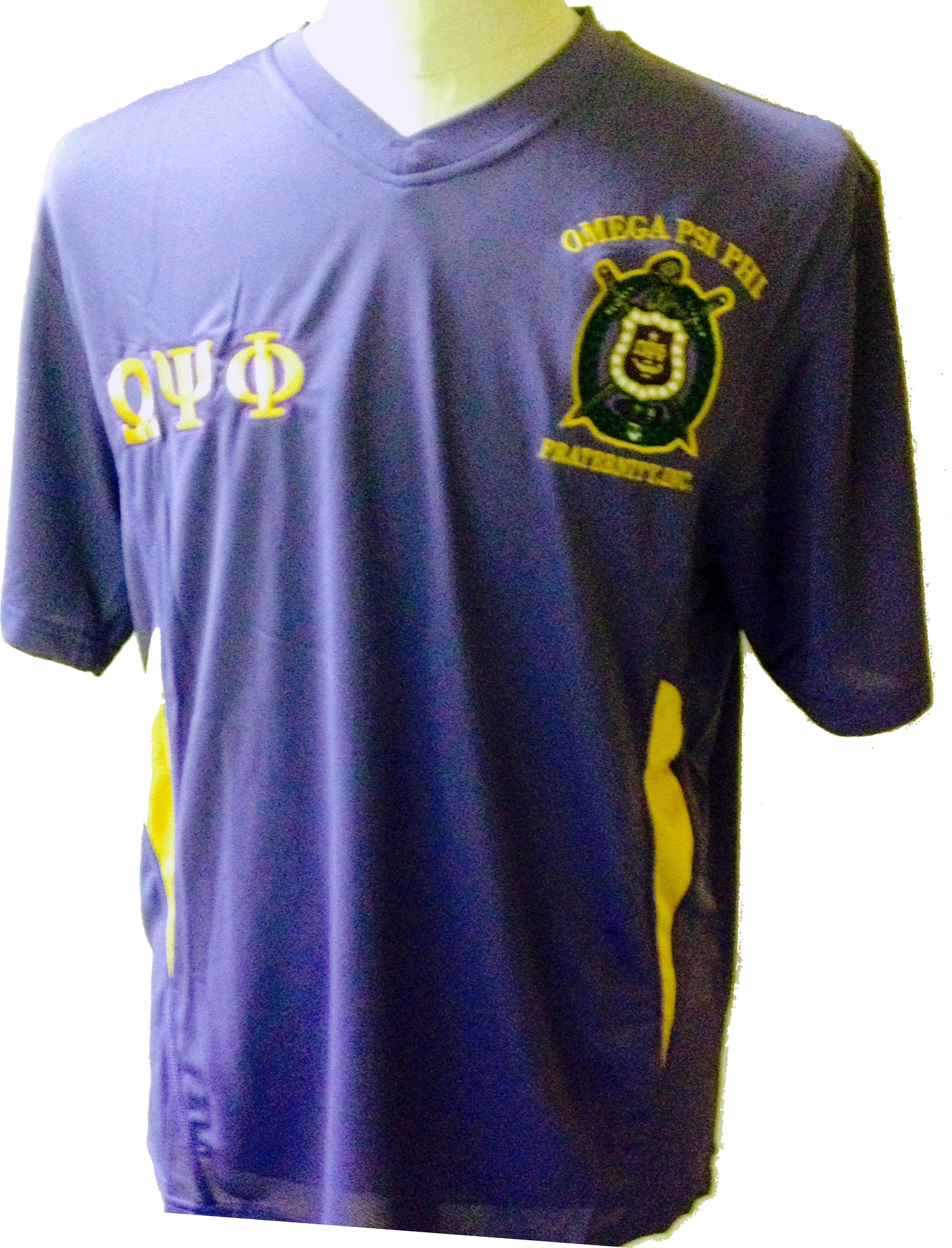 Buffalo Dallas Omega Psi Phi Escutcheon Shield Dri-Fit Mens Tee [Short ...