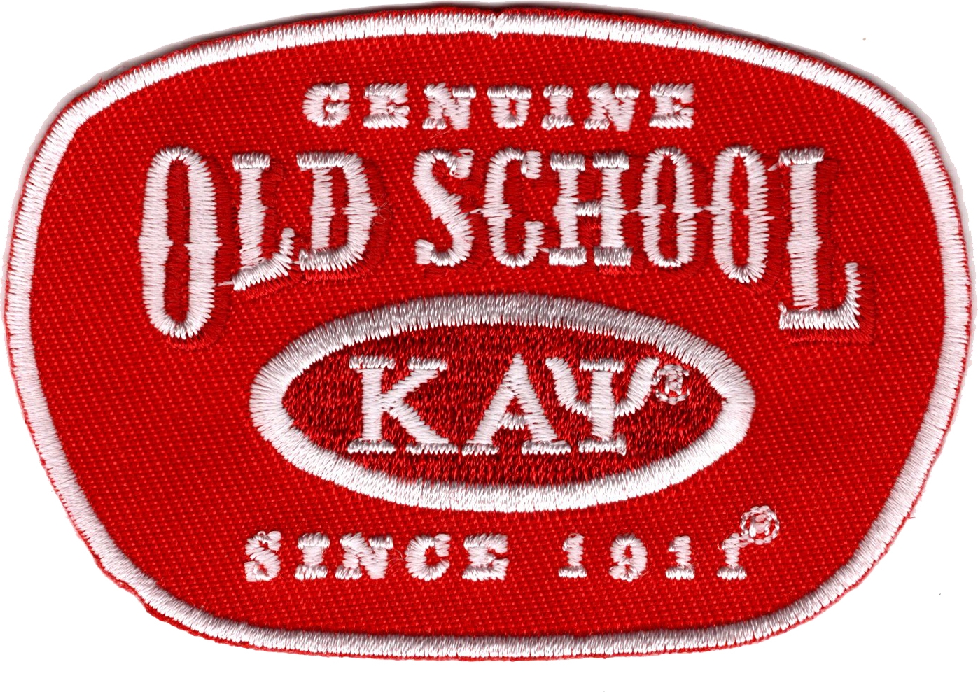 Kappa Alpha Psi Genuine Old School Satin Iron-On Patch [Red - 2.375"T x ...
