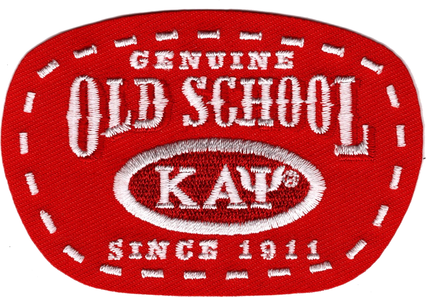 Kappa Alpha Psi Old School Scissor Cut Iron-On Patch [Red - 2.375"T x 3 ...
