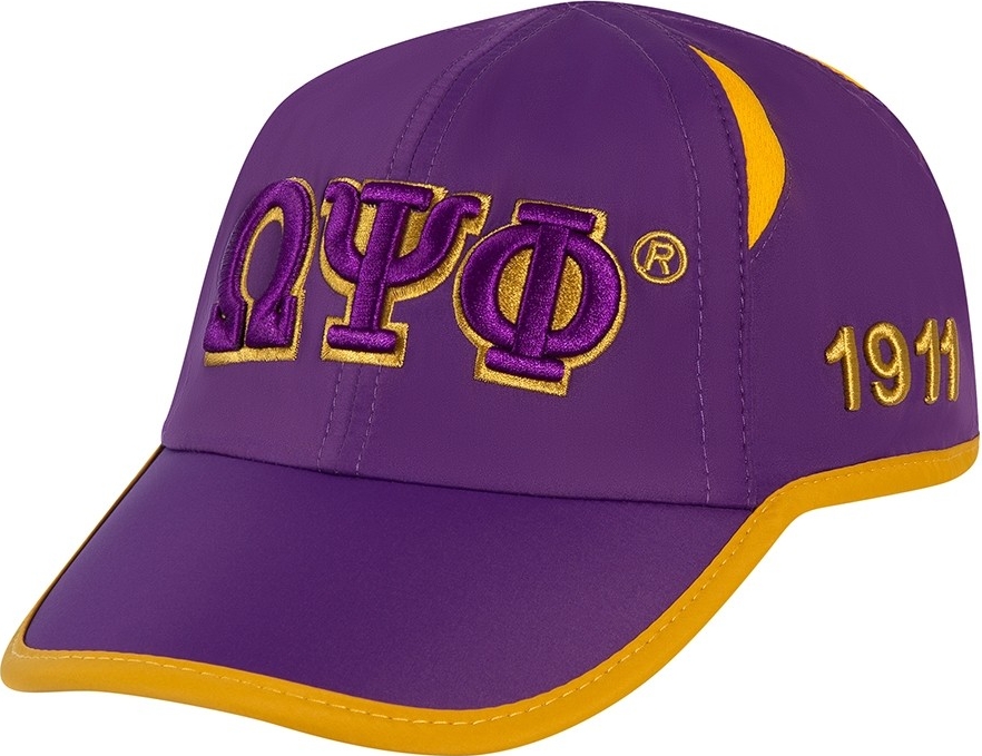 Omega Psi Phi Fraternity Featherlight Mens Cap [Purple - Adjustable ...