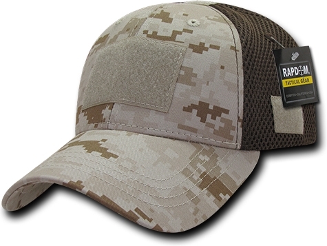 RapDom Low Crown Mesh Tactical Operator Cap [Desert Digital ...