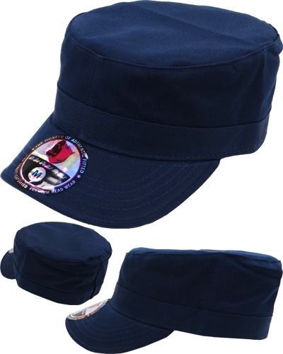 Castro Military Fitted Mens Cadet Cap [Navy Blue - S] > Product Details ...