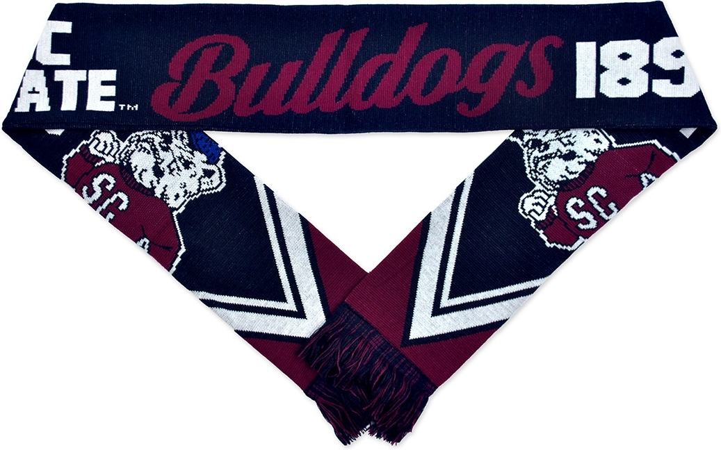 Big Boy South Carolina State Bulldogs S3 Knit Scarf [Navy Blue - 80" x ...