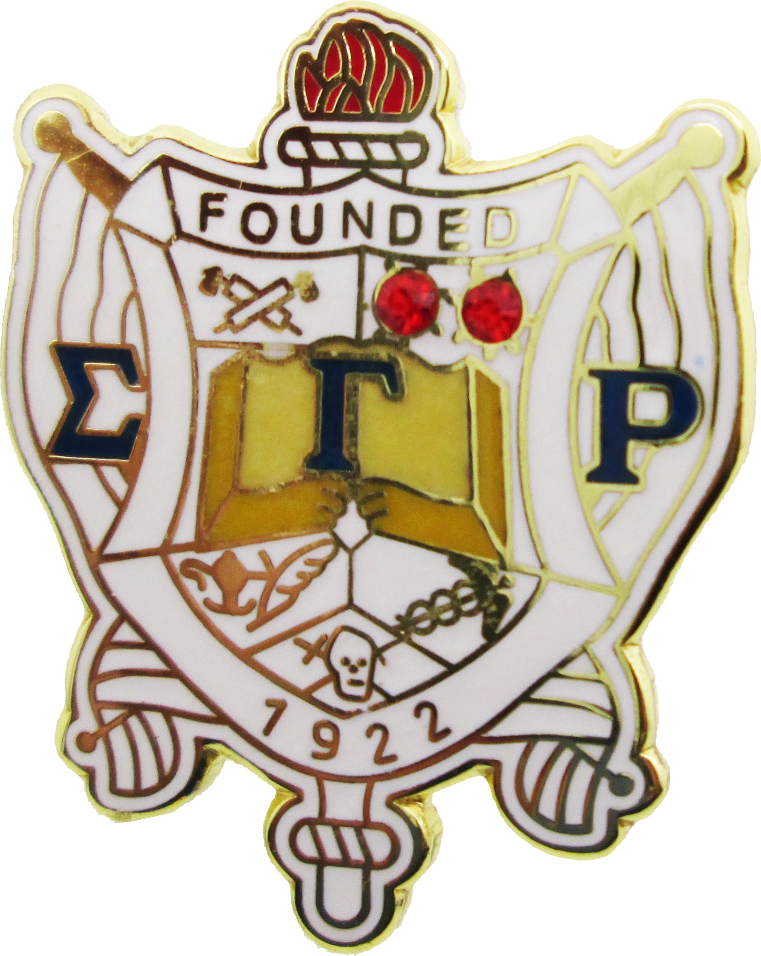 Sigma Gamma Rho Crystal Crest Lapel Pin [Gold - 1"] > Product Details ...