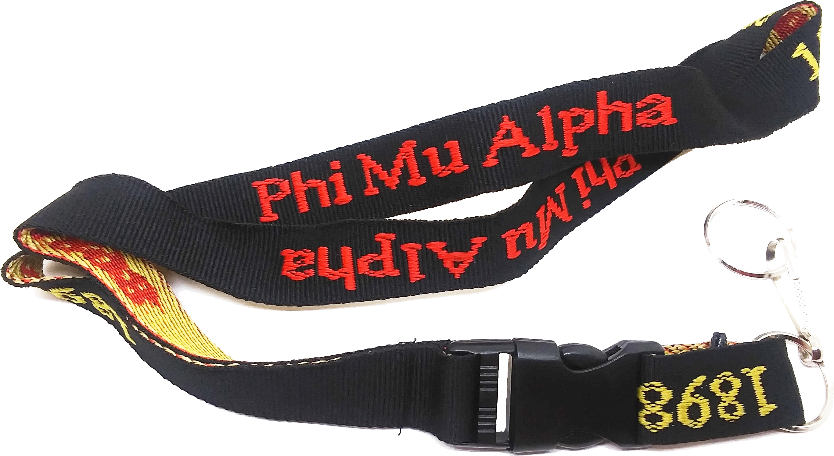 Phi Mu Alpha Classic Woven Embroidered Lanyard [Black] > Product ...