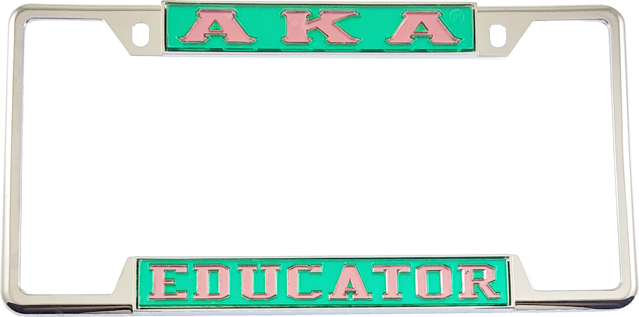 Alpha Kappa Alpha Educator License Plate Frame at Nicholas Packard blog