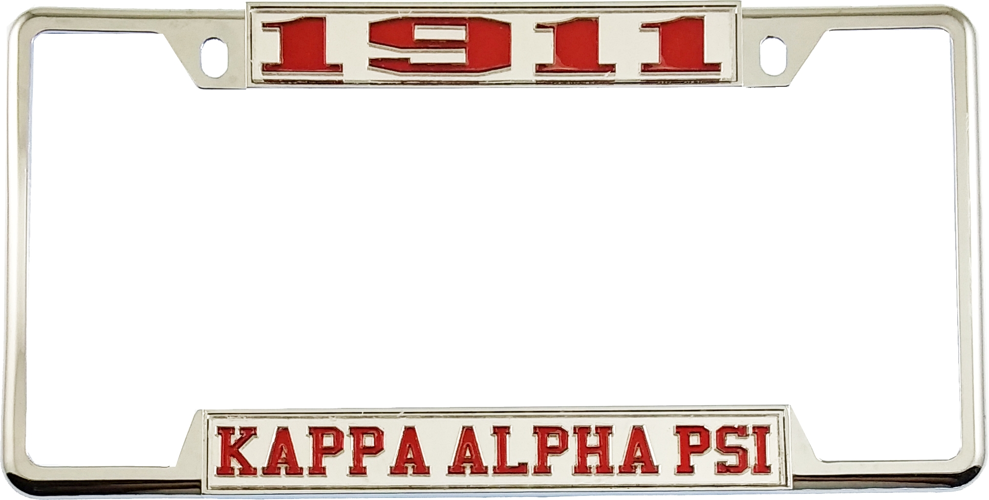 Kappa Alpha Psi 1911 License Plate Frame [Decal Visible Frame - Silver ...