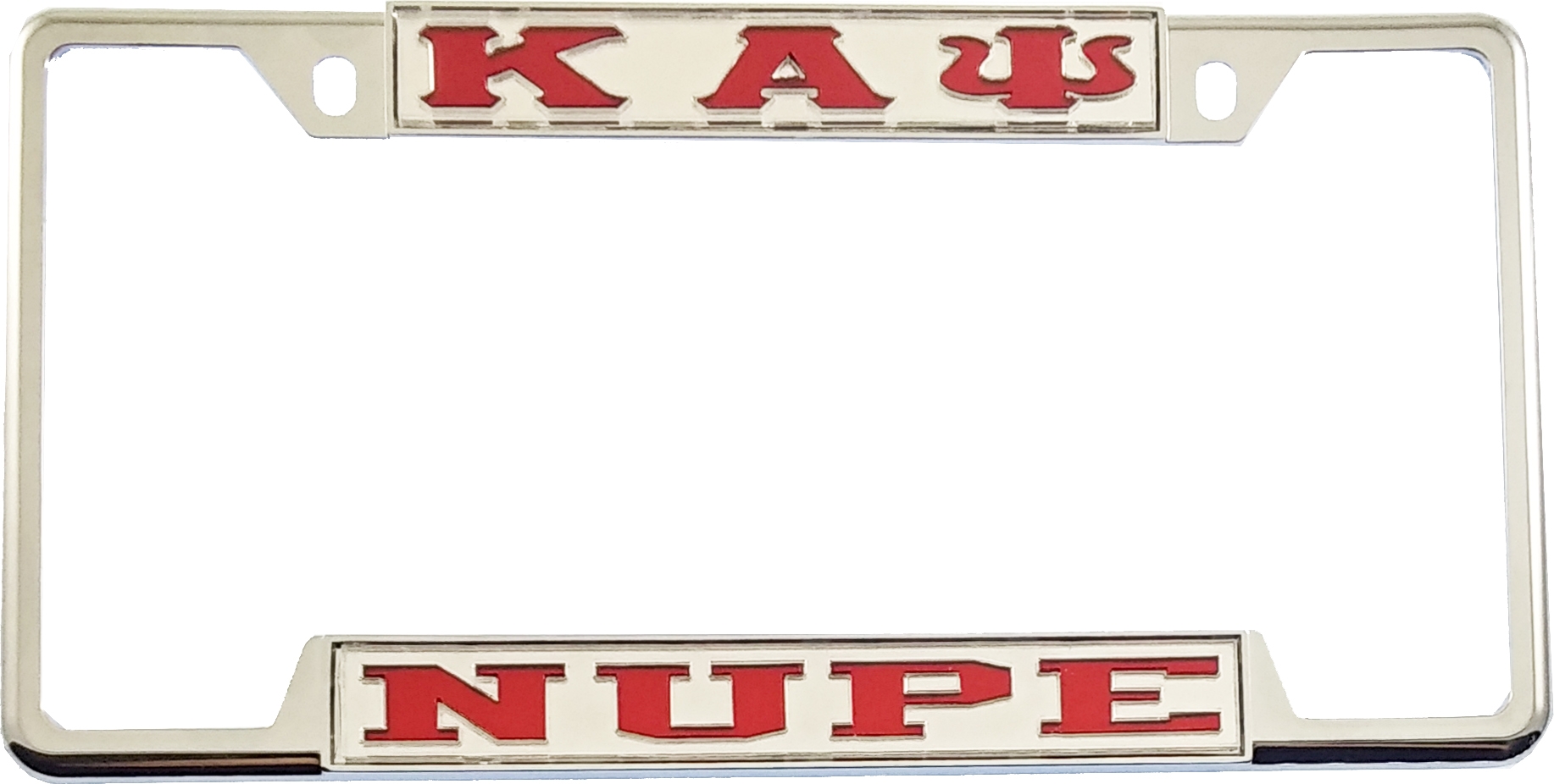 Kappa Alpha Psi Nupe License Plate Frame [Decal Visible Frame - Silver ...
