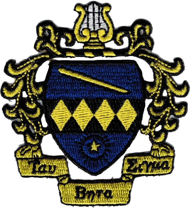 Tau Beta Sigma Crest Iron-On Patch [Gold - 2.875"T] > Product Details ...