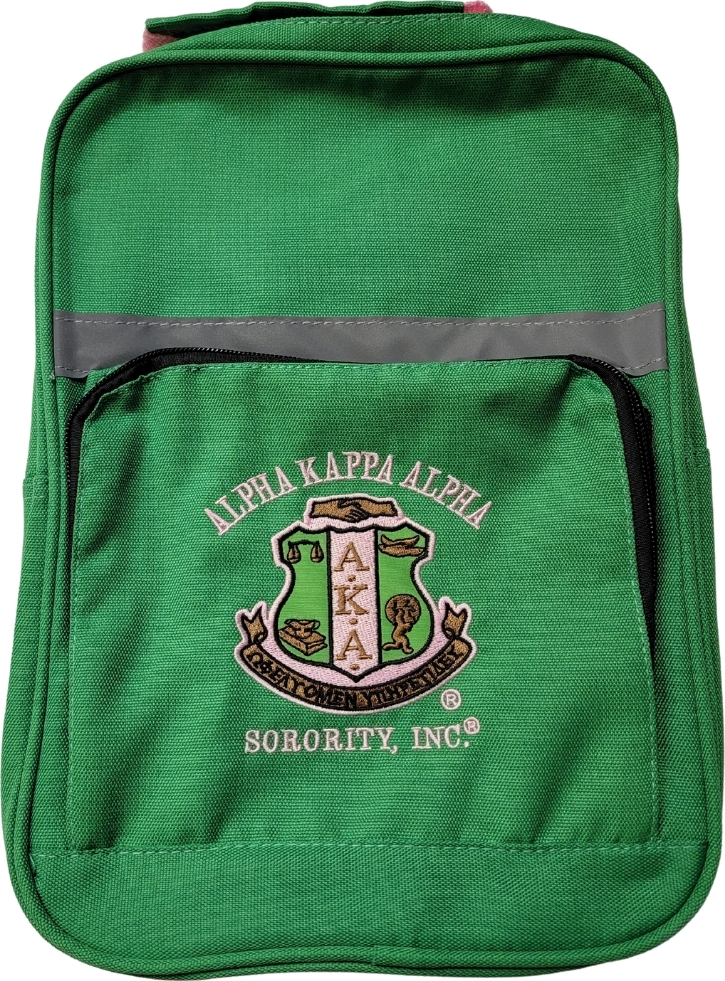 Buffalo Dallas Alpha Kappa Alpha Shoe Bag [Green - 14" x 10" x 4 ...
