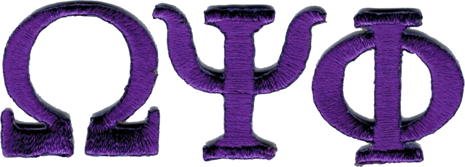 Omega Psi Phi Small Letters Iron-On Patch Set [Purple - 1"] > Product ...