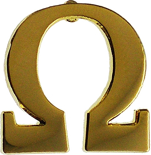 Omega Psi Phi Que Symbol Lapel Pin [Gold - 3/4"] > Product Details ...