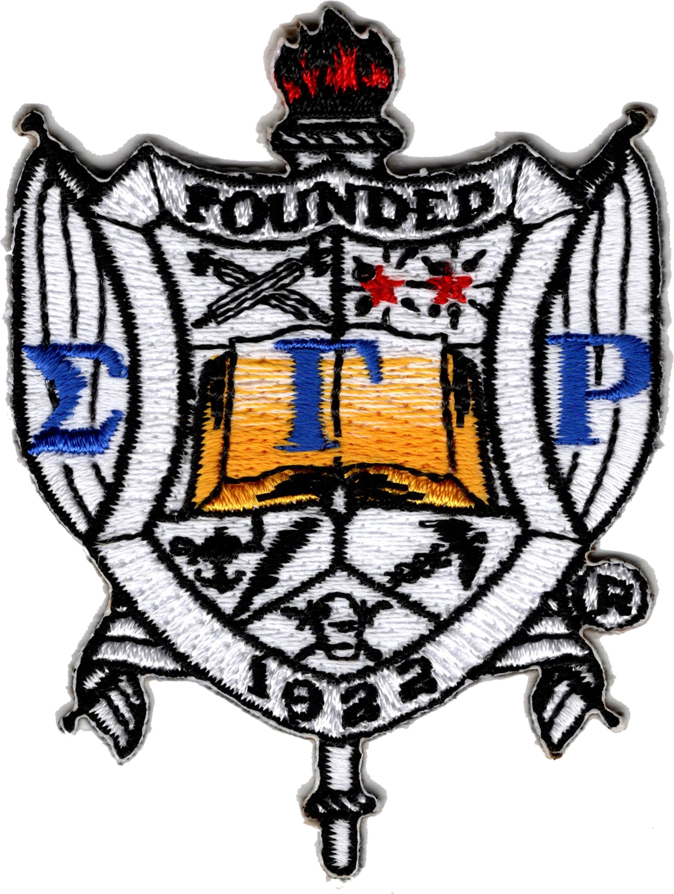 Sigma Gamma Rho Crest Emblem Iron-On Patch [White - 2.875"] > Product ...