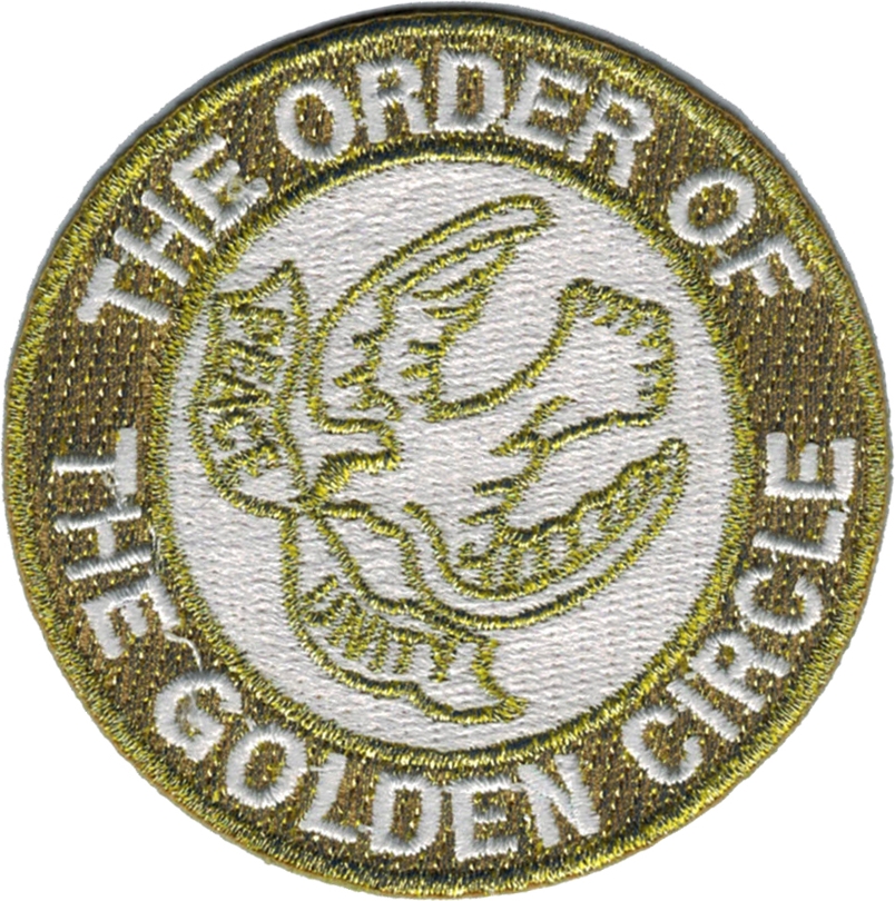 Order Of The Golden Circle Symbol Round Iron-On Patch [Gold - 2.75 ...